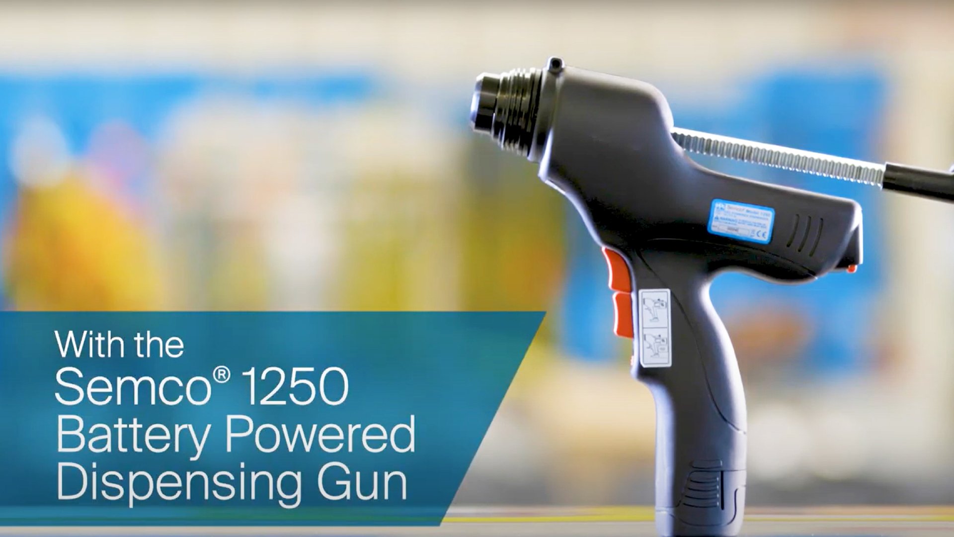 Semco® 1250 Battery Powered Application Gun UK Plug (235302) (Includes ...